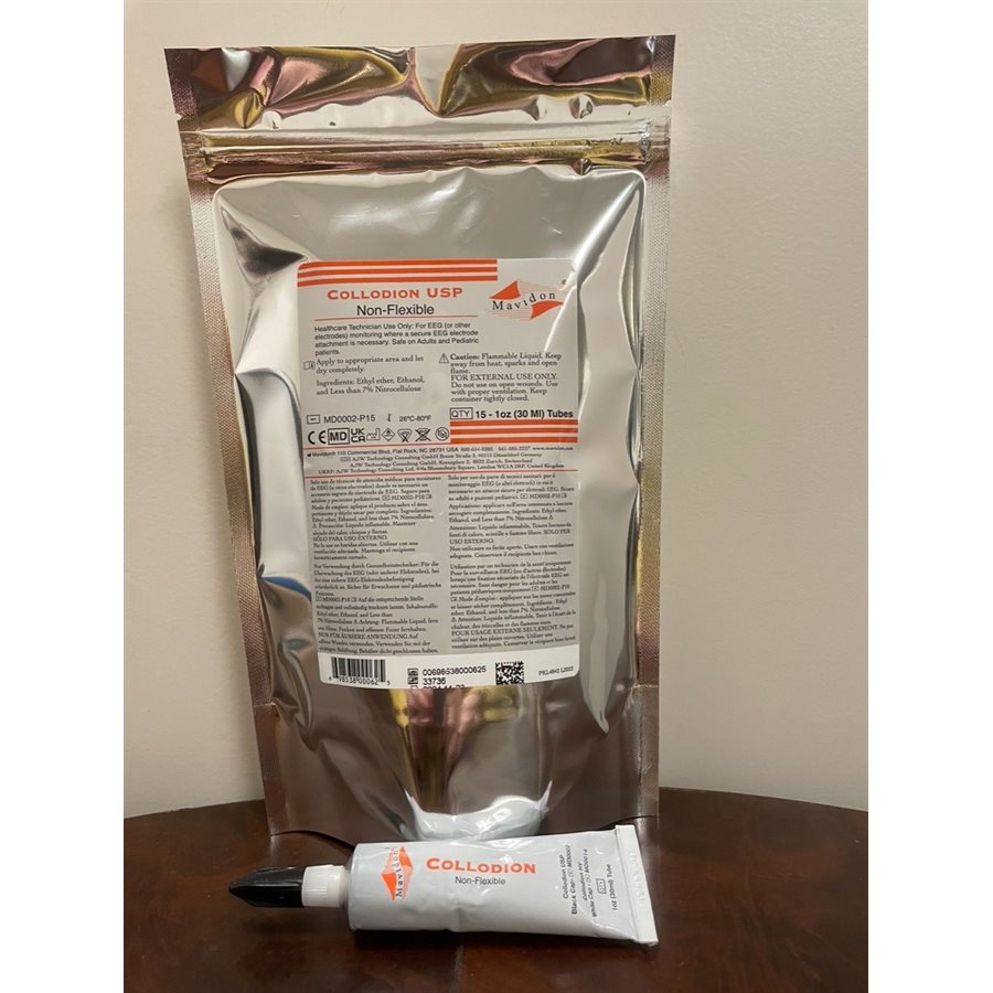 Collodion USP - 1 oz (30 ml) Tubes (packaged in Vapor Lock Pouch) Qty 15