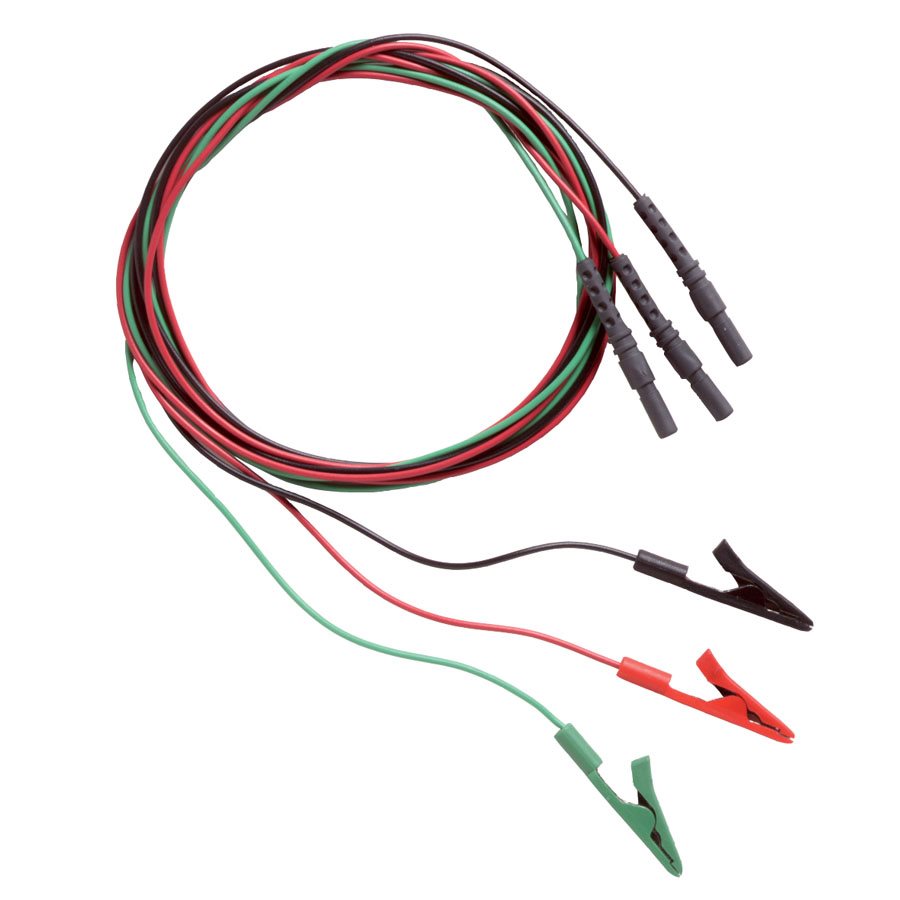 Natus Alligator Clip Cable 1.25m (50") Set of 3 Red, Green, Black